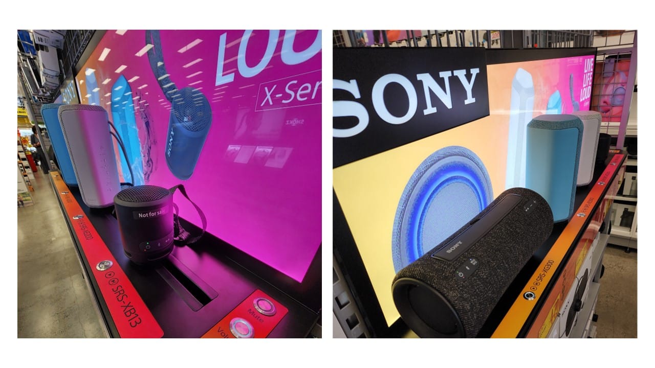 SONY SRS Bluetooth Speaker Displays - id8 Studio