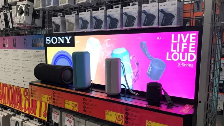 SONY SRS Bluetooth Speaker Displays - id8 Studio