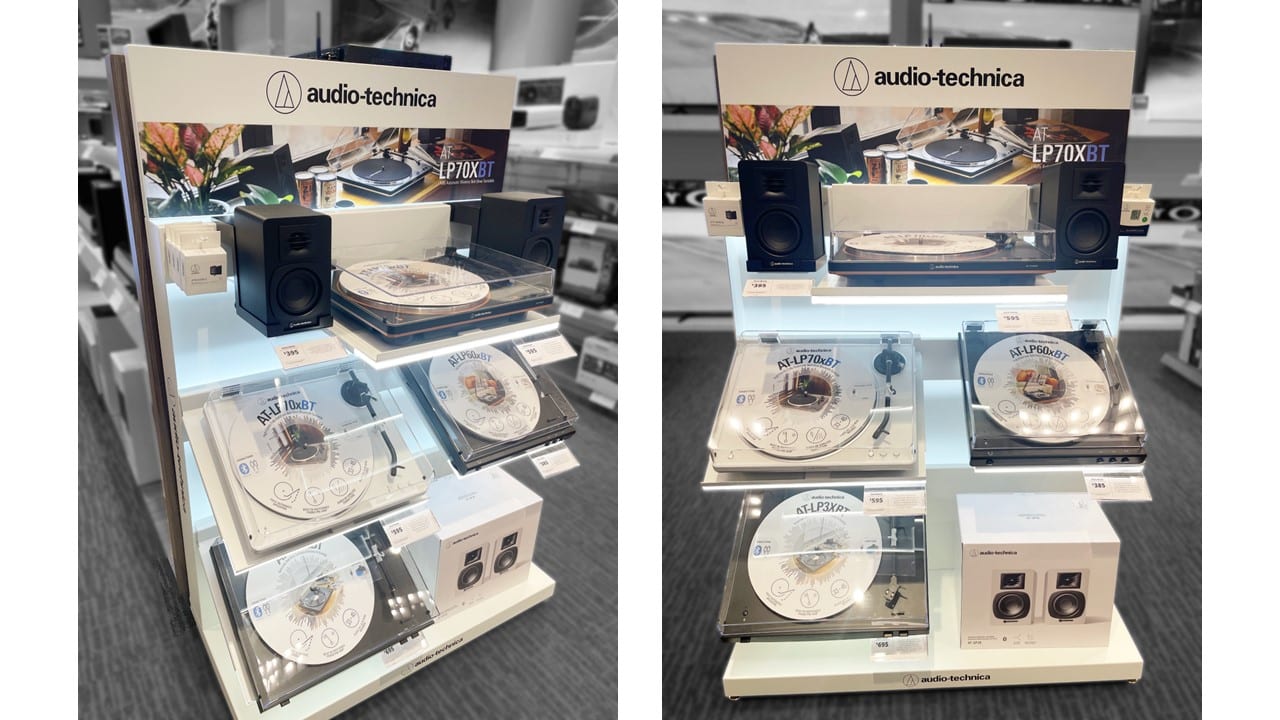 Audio-Technica x Harvey Norman Turntable Display - id8 Studio